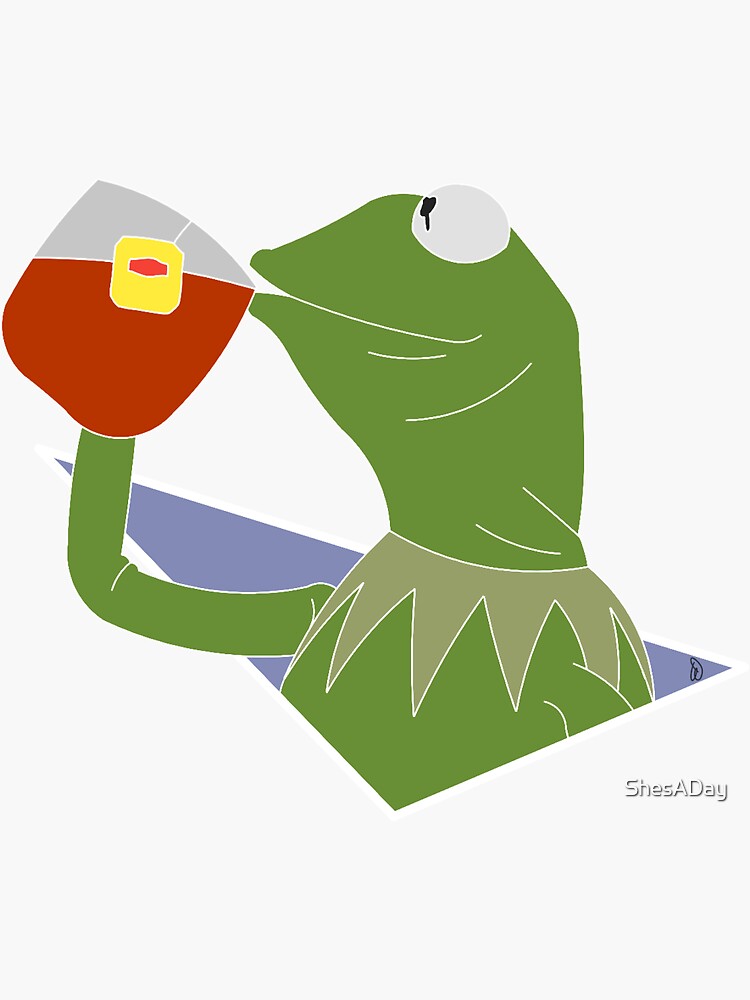 "Kermit" Sticker by ShesADay | Redbubble
