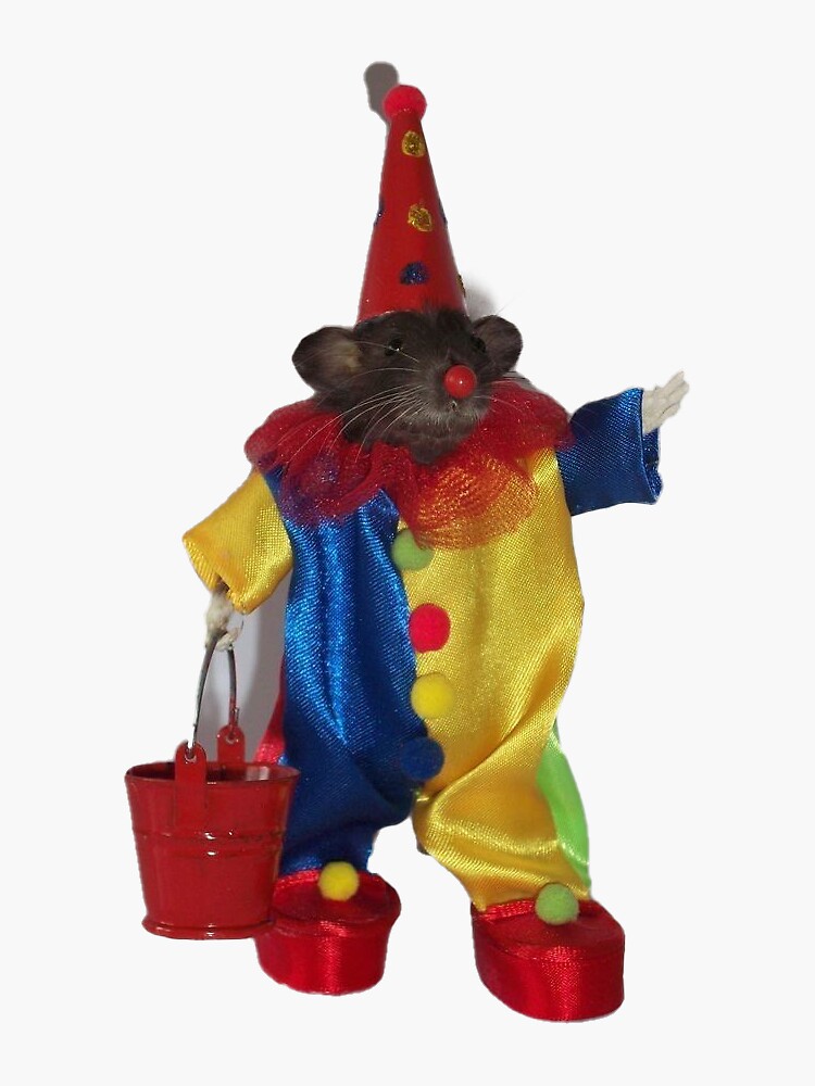 "clown rat" Sticker for Sale by eatashes | Redbubble