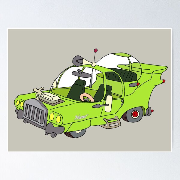 "The Simpsons ‘The Homer’ Car" Poster for Sale by thebcarts | Redbubble