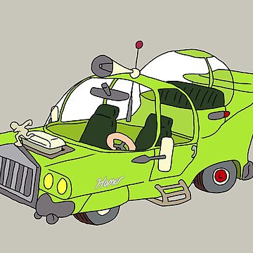 "The Simpsons ‘The Homer’ Car" Photographic Print for Sale by thebcarts ...