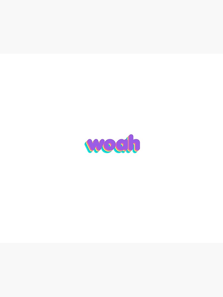 "Woah Pastel Text" Poster for Sale by DigitalSpirits | Redbubble