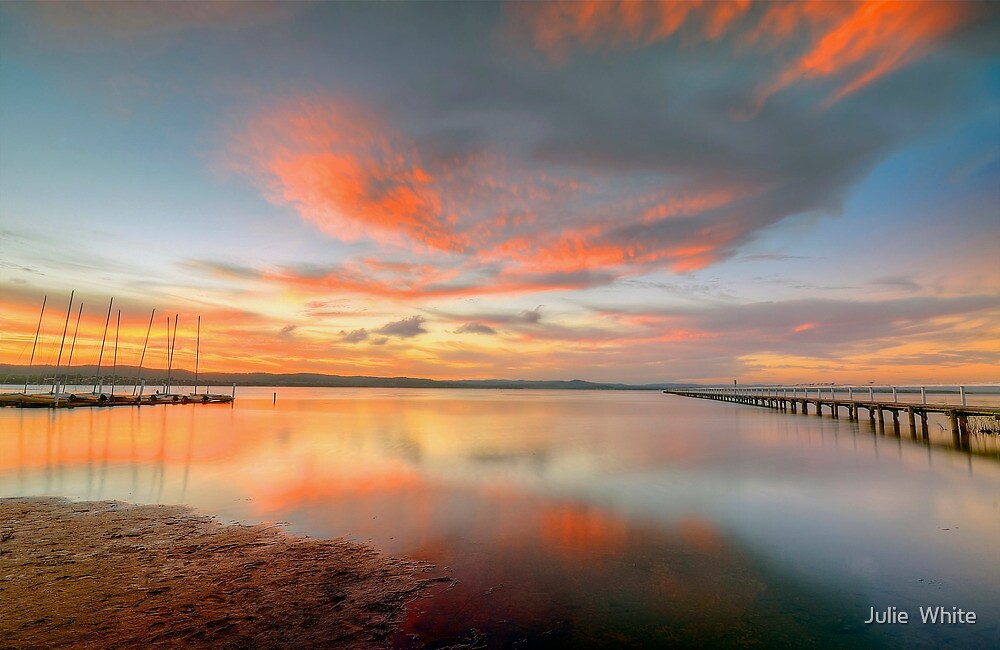 "Sunset at Long Jetty." by Julie White | Redbubble
