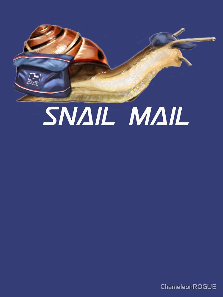 "Snail Mail" T-shirt for Sale by ChameleonROGUE | Redbubble | snail t ...