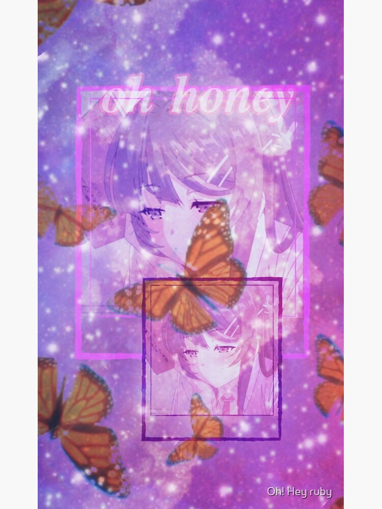 "Cute aesthetic purple butterfly" Sticker by Gingerale893 | Redbubble