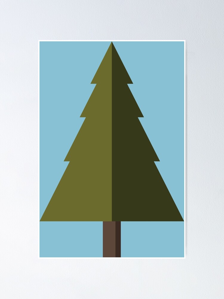 "Pine Tree" Poster by EGL-Design | Redbubble