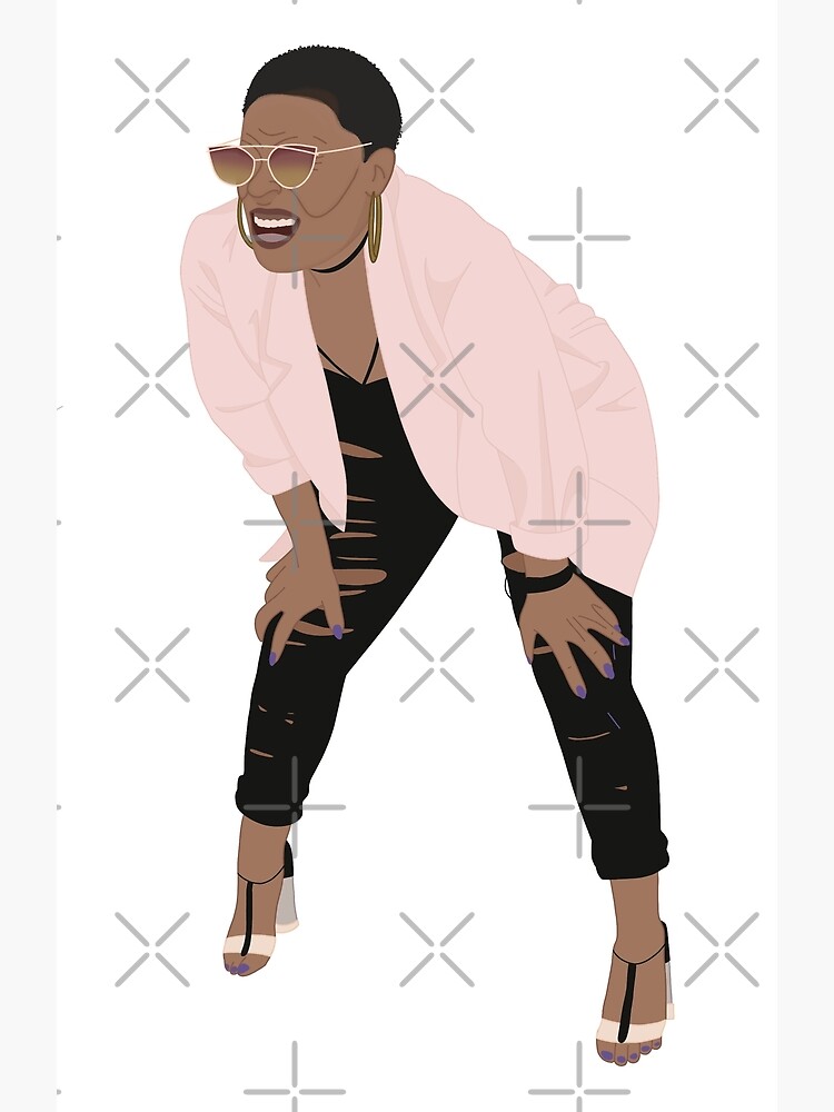 "squinting squatting woman meme" Poster by cameronbaba | Redbubble
