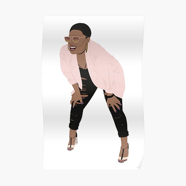 "squinting squatting woman meme" Poster by cameronbaba | Redbubble