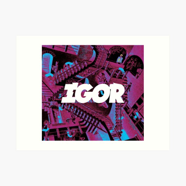 Lámina artística « esta portada alternativa del álbum IGOR utiliza ...