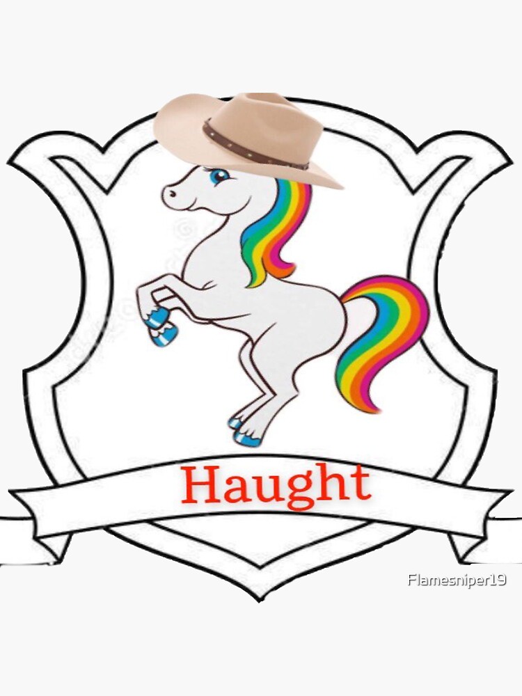 "Haught House Crest" Sticker for Sale by Flamesniper19 | Redbubble