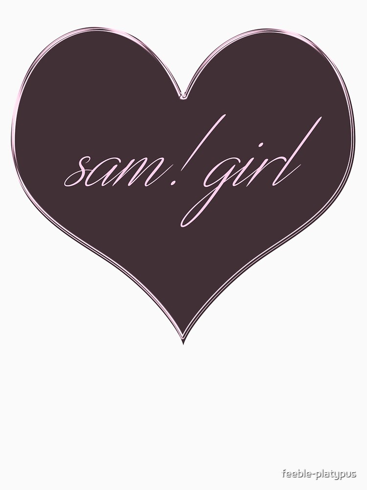 "Sam!girl Heart" T-shirt for Sale by feeble-platypus | Redbubble ...