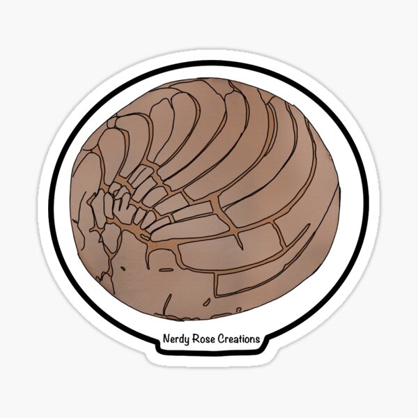 "Chocolate Concha Pan Dulce " Sticker for Sale by RCadenas1 | Redbubble