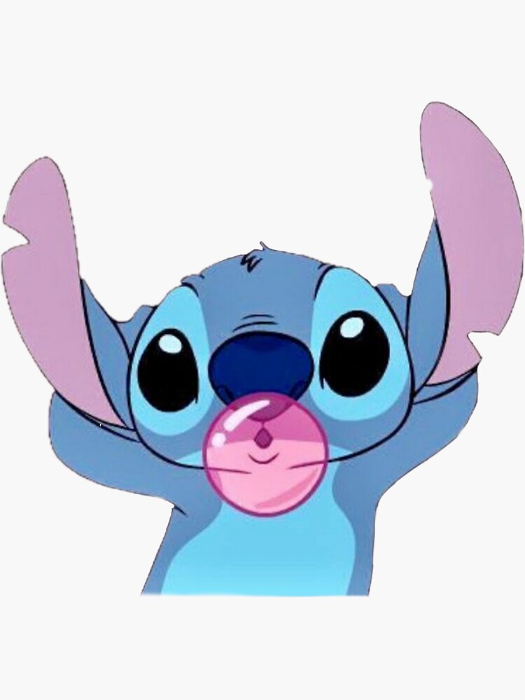 "Stitch cute chewing gum" Sticker by Suvangi | Redbubble