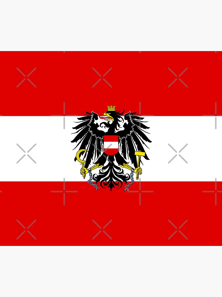 "Austrian State Flag - FLAG0044" Sticker for Sale by 3-Starfish | Redbubble