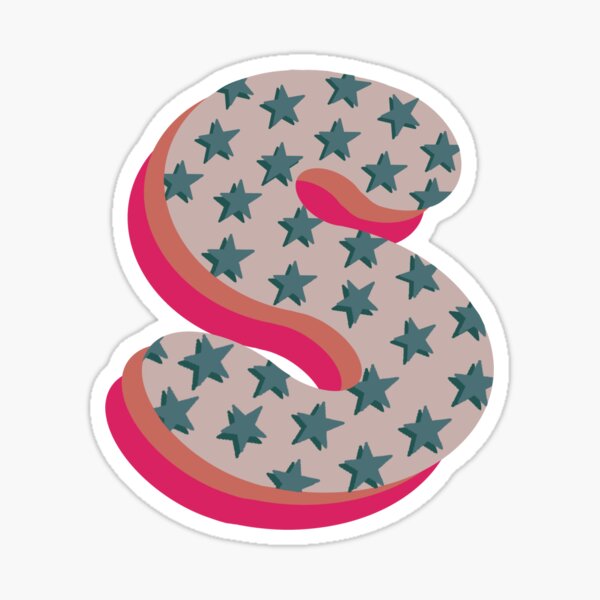 "Letter S" Sticker for Sale by caroline-8 | Redbubble