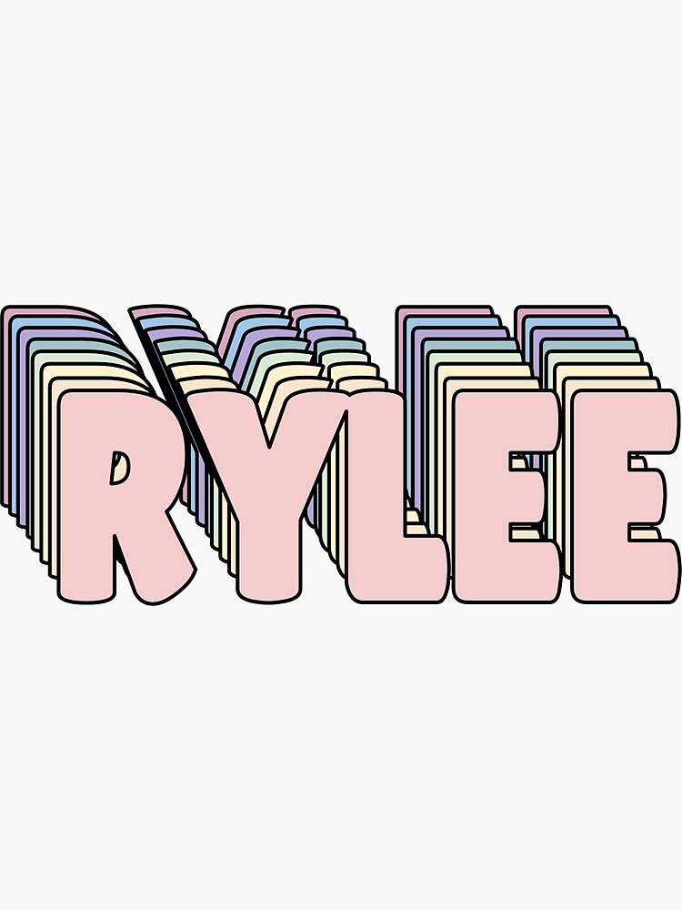 "Rylee Name" Sticker for Sale by ashleymanheim | Redbubble