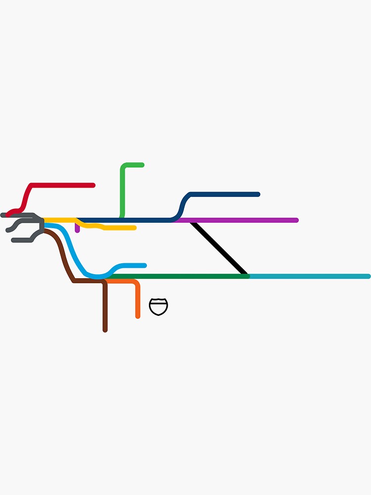 "LIRR Map" Sticker for Sale by LongIslandExpwy | Redbubble
