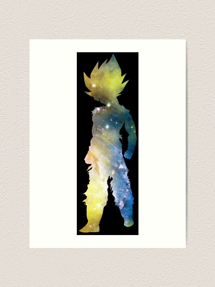 "SSJ Goku - DBZ Galaxy Fill Art" Art Print by SSBeast | Redbubble