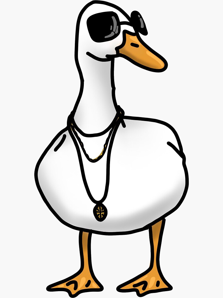 "Gangster Goose" Sticker for Sale by Gracemagoo3 | Redbubble