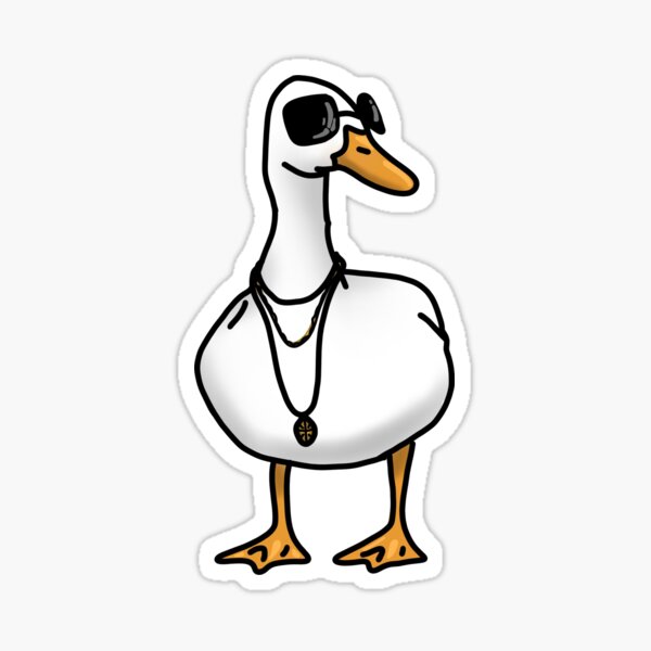 "Gangster Goose" Sticker for Sale by Gracemagoo3 | Redbubble