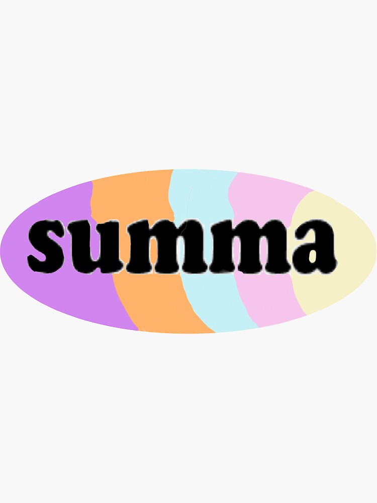 "summa sticker" Sticker for Sale by katedraper | Redbubble