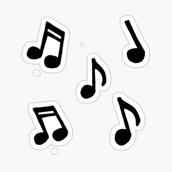 "music notes sticker pack" Sticker by Simplyselin23 | Redbubble