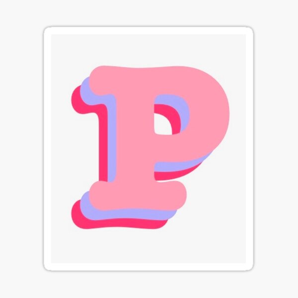 "Letter P" Sticker by artbypfc | Redbubble