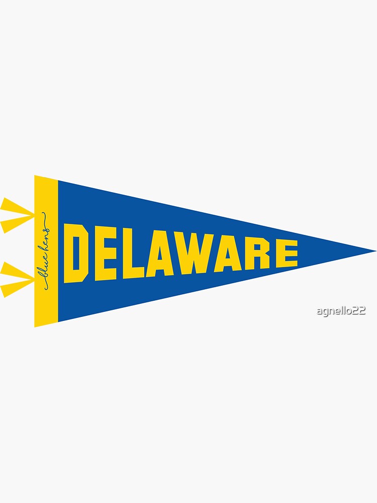 "University of Delaware Pennant Flag" Sticker for Sale by agnello22 ...