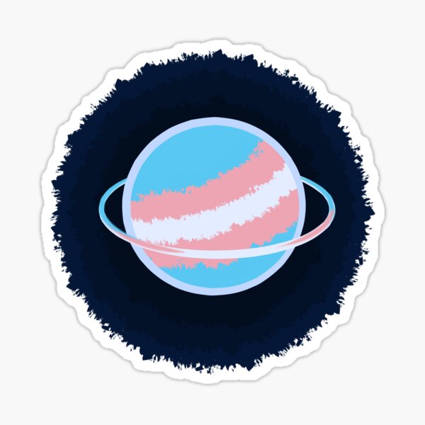 "Trans Planet Pride Flag" Sticker for Sale by Elijah-Rainbird | Redbubble