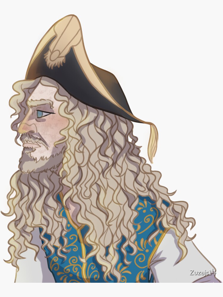 "Barbossa" Sticker for Sale by Zuzajs14 | Redbubble