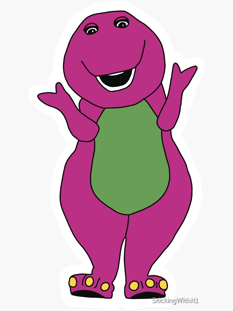 "Barney" Sticker for Sale by StickingWithIt1 | Redbubble
