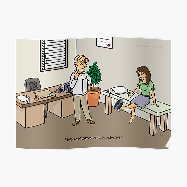 "Stuck Record" Poster by Thingsesque | Redbubble