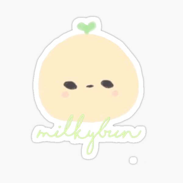 "milky bun merch ☁︎ " Sticker for Sale by milky-bun | Redbubble