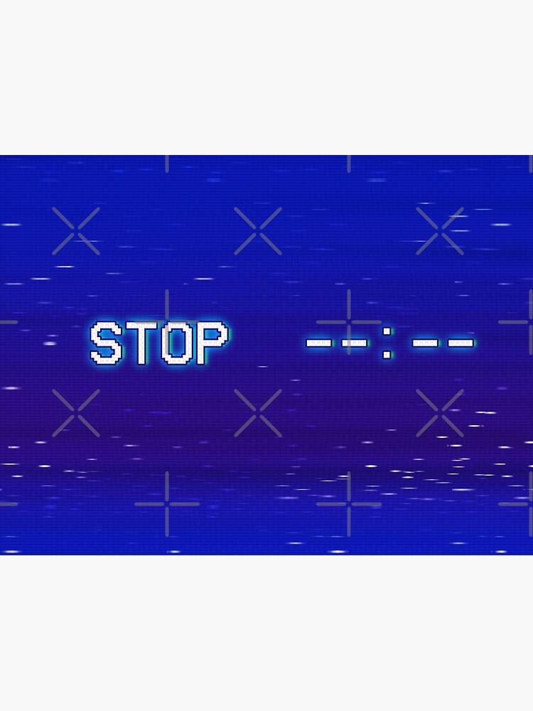 "STOP VHS Glitch STOP" Sticker for Sale by forge22 | Redbubble