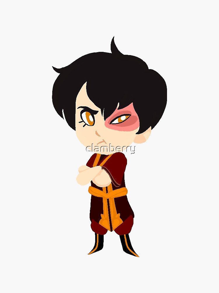 "Chibi Prince Zuko" Sticker by clamberry | Redbubble