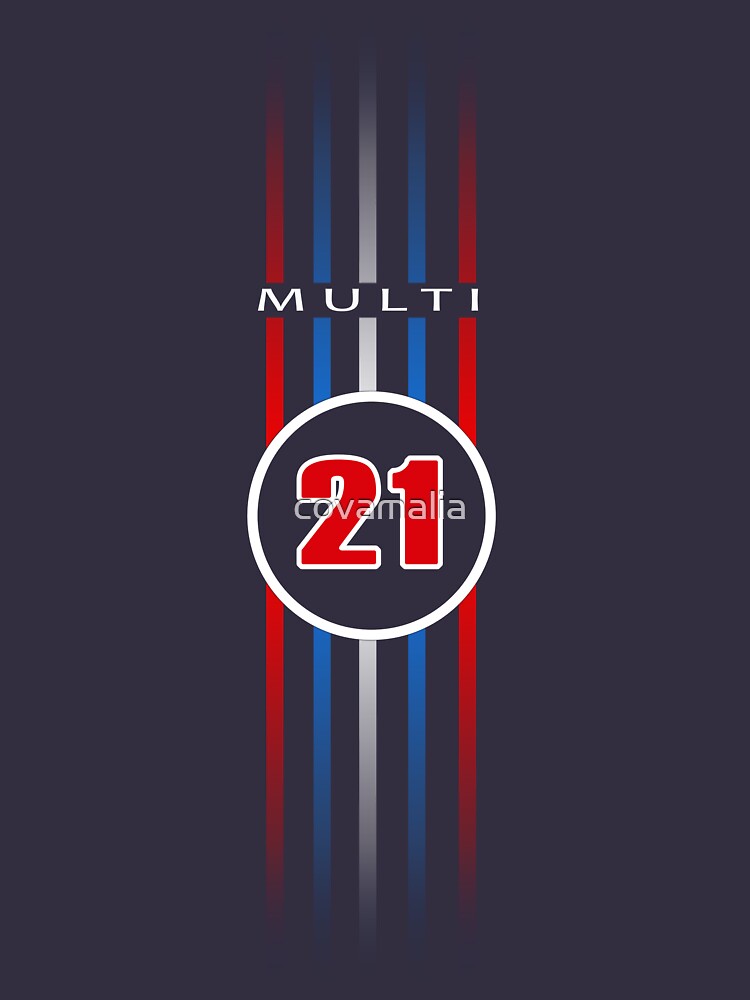 "Multi 21" T-shirt for Sale by covamalia | Redbubble | f1 t-shirts ...