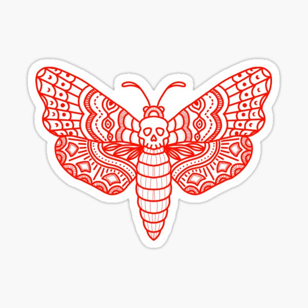 "Death Moth" Sticker for Sale by MeredithAurelia | Redbubble