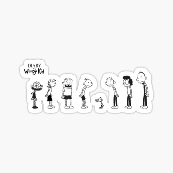 "Diary of a wimpy kid family" Sticker for Sale by ayla224 | Redbubble