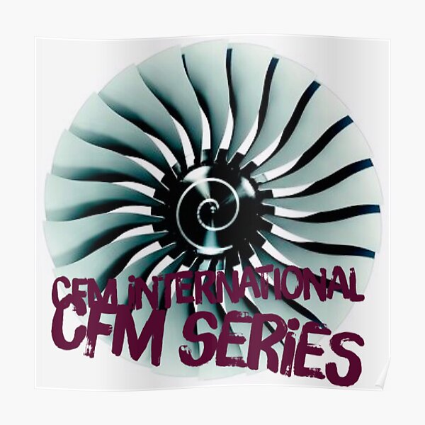 "CFM56 " Poster for Sale by Maadio | Redbubble