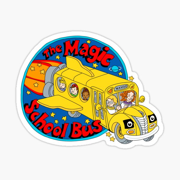 "Magic School Bus" Sticker for Sale by Sopita2002 | Redbubble
