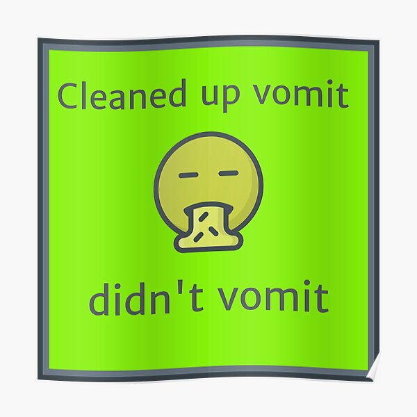 "Parenting merit badge - Cleaned up vomit" Poster by Yabbieyama | Redbubble
