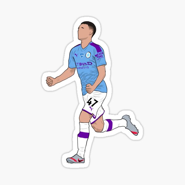 "Phil Foden MCFC" Sticker for Sale by Hevding | Redbubble
