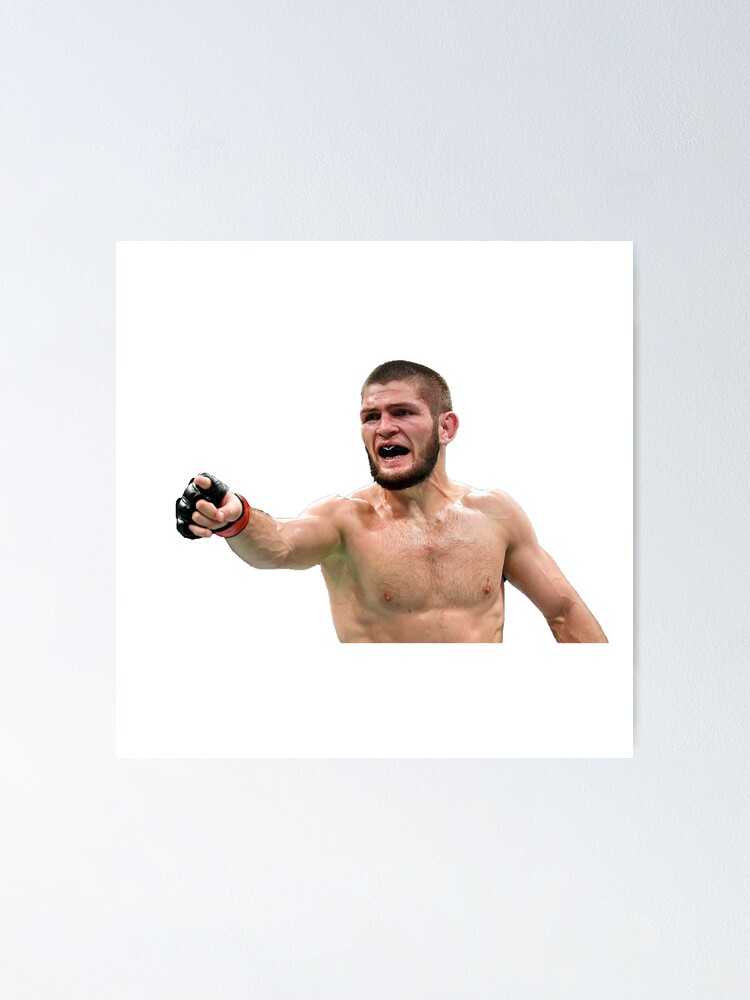 "Khabib Pointing Angry" Poster for Sale by reesls | Redbubble