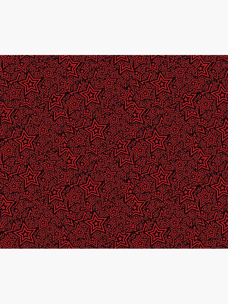 "Star Pattern Persona 5 Red & Black" Throw Blanket by sammygenius ...