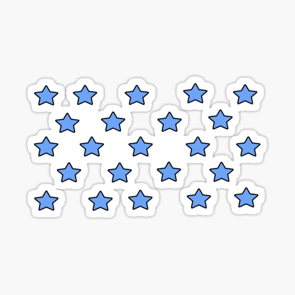 "Blue Star Pack" Sticker for Sale by atl-stickers | Redbubble
