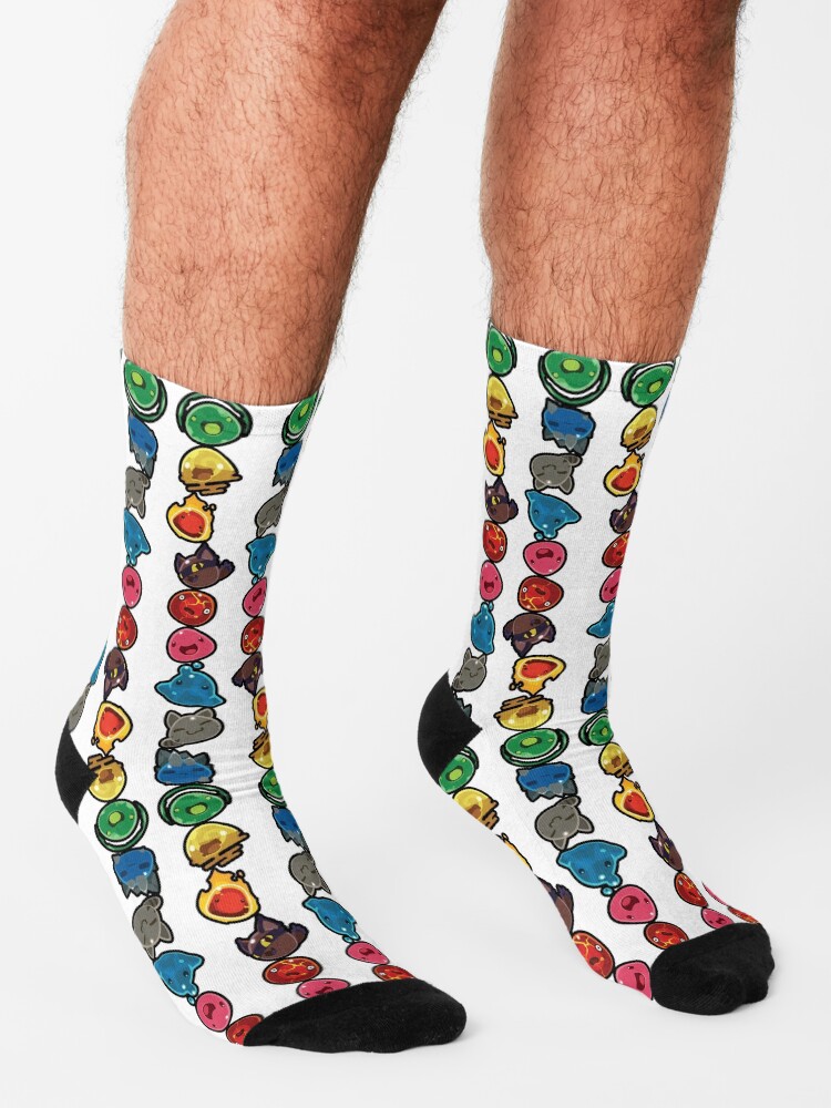 "A Rainbow of Slimes" Socks by pidesignprints | Redbubble