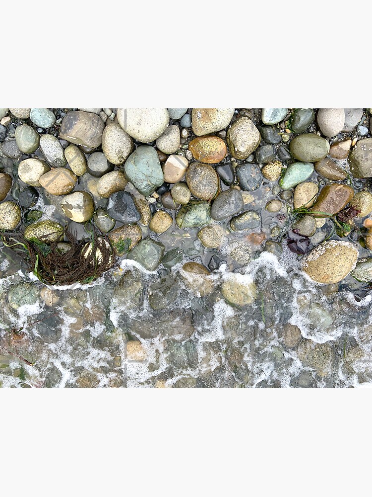 "Pacific Northwest Ocean Beach Rocks Foam Seaweed" Sticker for Sale by ...