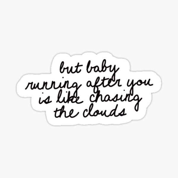 "One direction lyrics" Sticker for Sale by Alycialackey | Redbubble