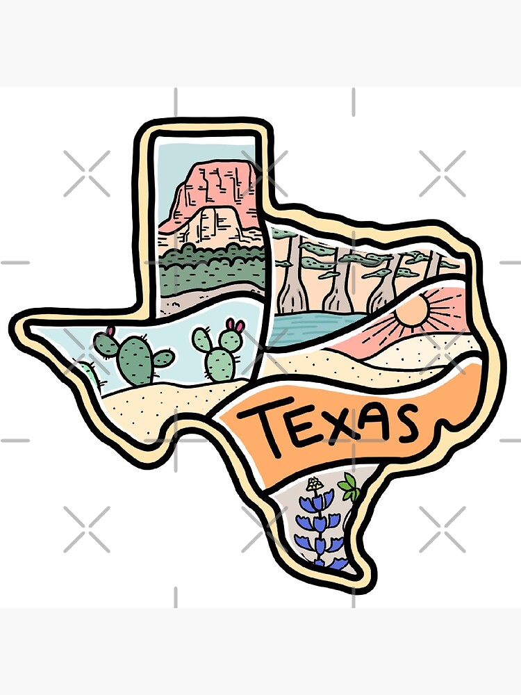 "Texas Landmark " Poster for Sale by spicynudo | Redbubble