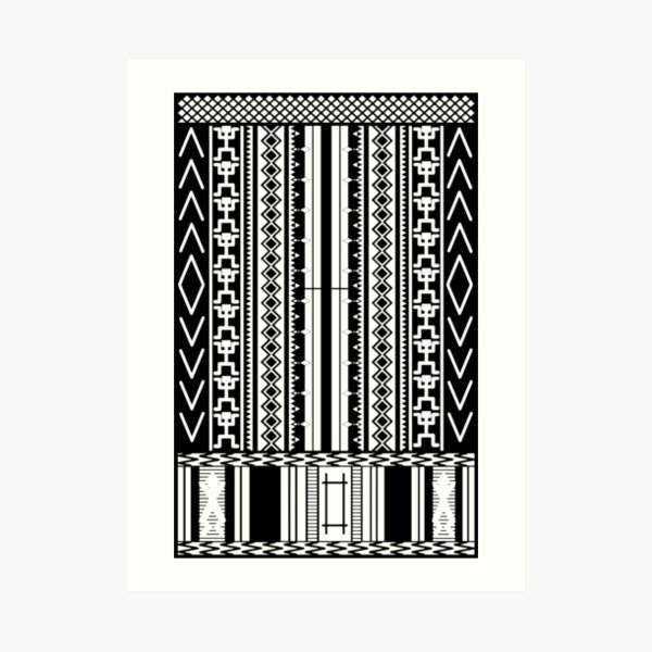 "Ifugao Weave black & white" Art Print for Sale by JIJgalaxy | Redbubble