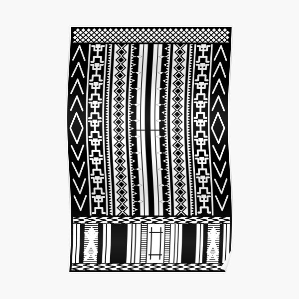 "Ifugao Weave black & white" Poster for Sale by JIJgalaxy | Redbubble